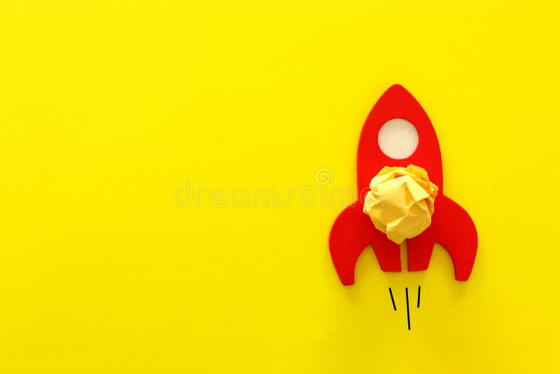 An Image of Rocket Launching into the Air. Generative AI Stock Image ...