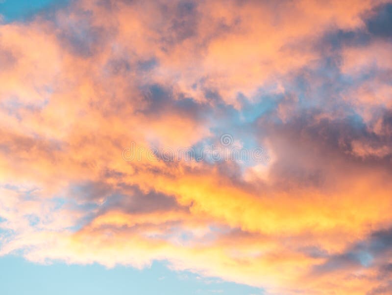 Image of Red Sunset Clouds. Background Stock Photo - Image of bright ...