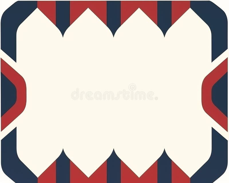 An Image of a Red White and Blue Square Stock Illustration ...