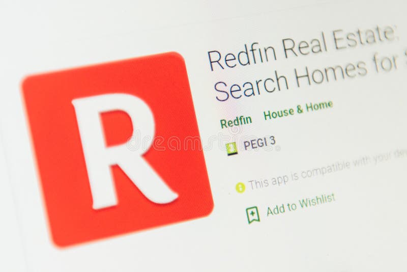 Redfin App Icon. Selective Focus. Editorial Stock Photo - Image of focus, loaded: 178932108