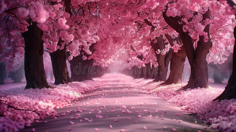 The Image Reference is a Photo of a Cherry Blossom Tree in Full Bloom ...