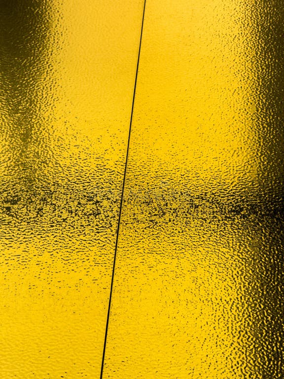 The Image is a Reflection of a Yellow Surface Stock Image - Image of ...