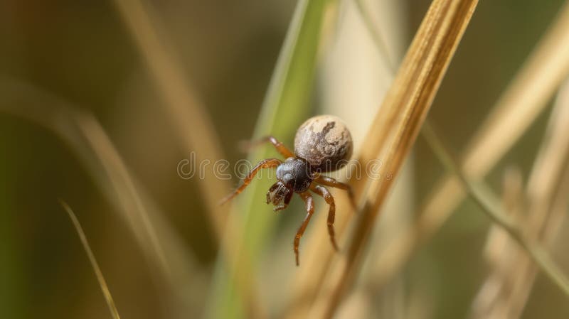 Tick Clinging To a Grass Straw, Waiting for it S Prey. Stock ...