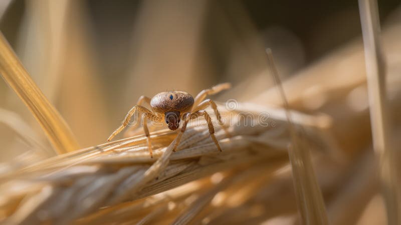 Tick Clinging To a Grass Straw, Waiting for it S Prey. Stock ...
