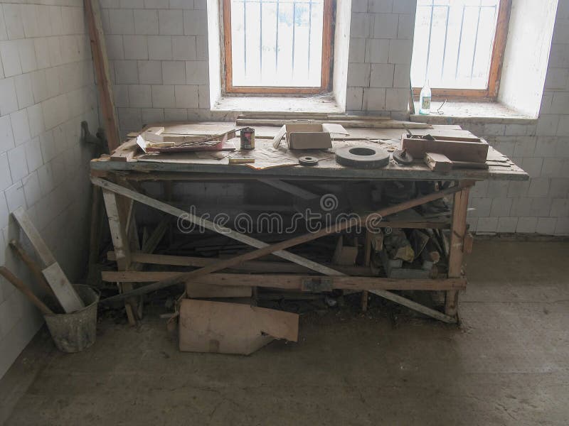 Image of a Renovation Demolition Interior Space, with Focus on a ...