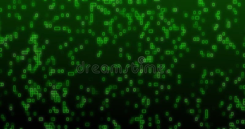 Image of Repeatable Shapes Moving on Green Background Stock ...
