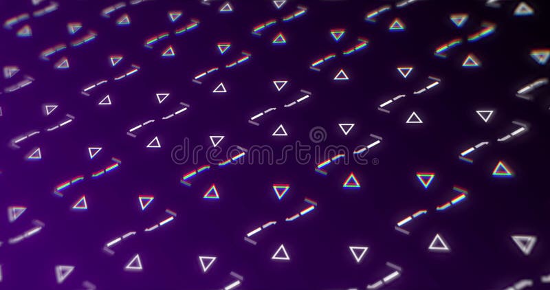 Image of Repeatable Shapes Moving on Violet Background Stock ...