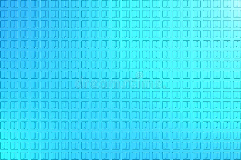 Texture with Letter J in Square, Background, Wallpaper Gaudy, Blue Ice ...