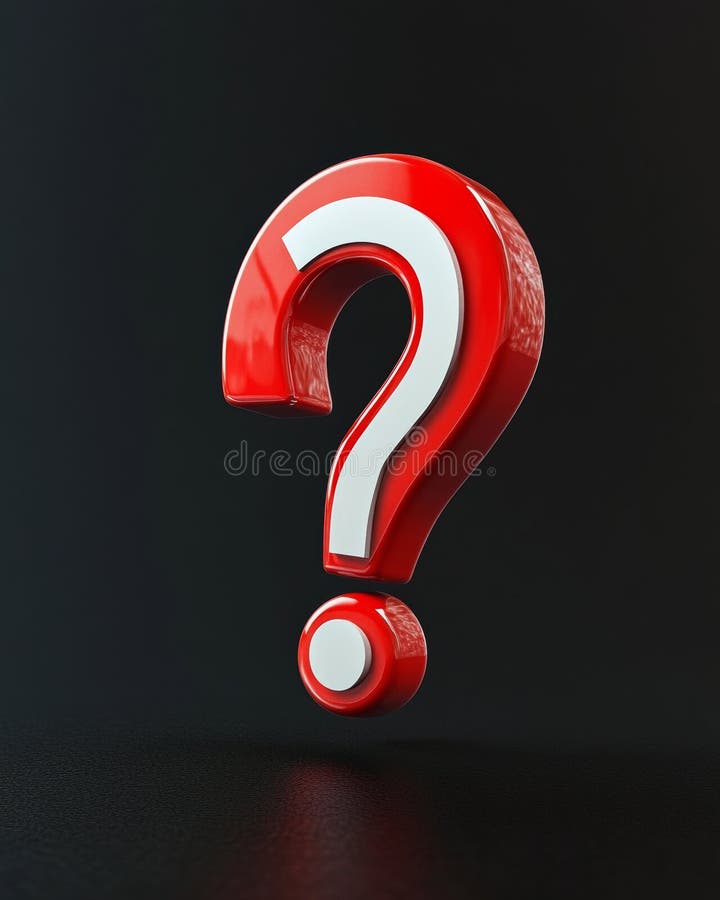 Image is Represented by a Red Map Marker with a White Question Mark ...