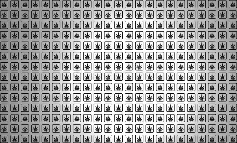 Texture with Marijuana Leaf in Square, Gaudy Wallpaper, Background ...