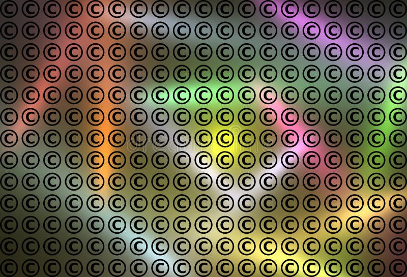 Texture with Letter C in Circle, Flashy Background, Fantasy Color ...