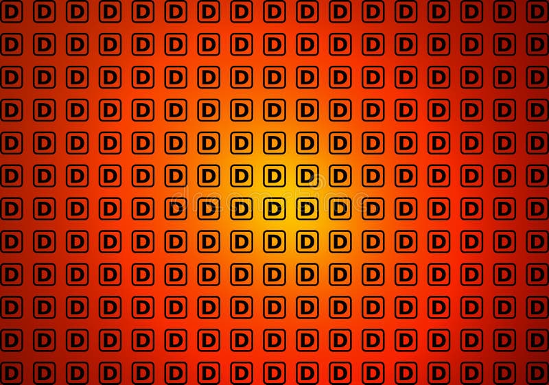 Texture with Letter D in Square, Showy Background, Wallpaper, Red and ...