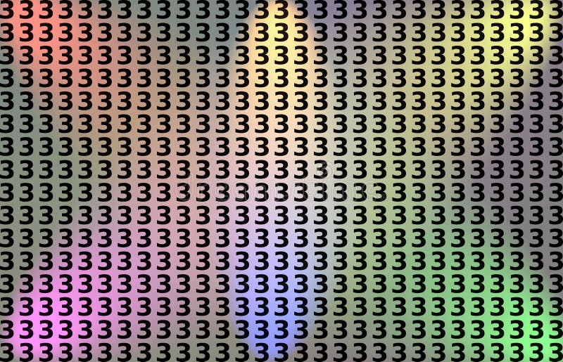 Texture with Number Three, Background, Wallpaper, Play of Six ...