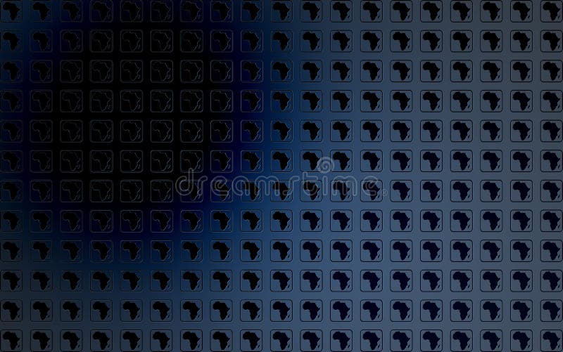 Texture with Africa in Square, Original and Versatile Background, Black ...