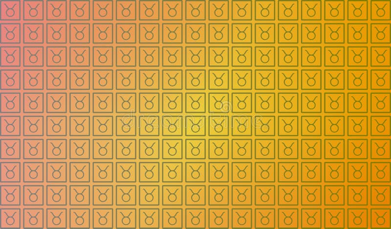 Texture with Taurus Symbol in Square, Showy Background, Fantasy Matte ...