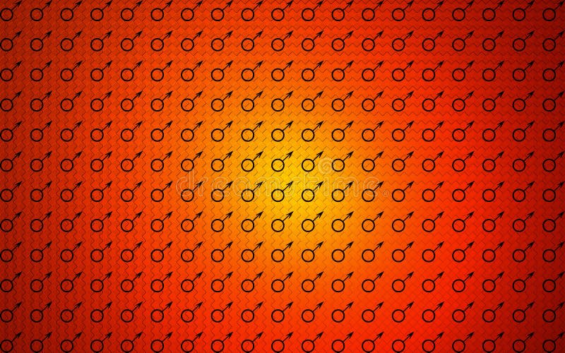 Texture with Mars Planet Symbol, Gaudy Background, Red and Orange ...