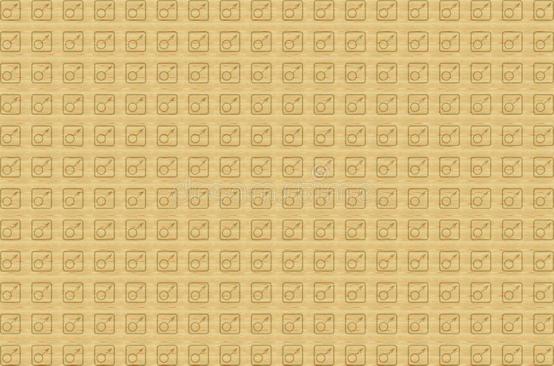 Texture with Symbol of the Planet Mars in Square, Fanciful Background ...