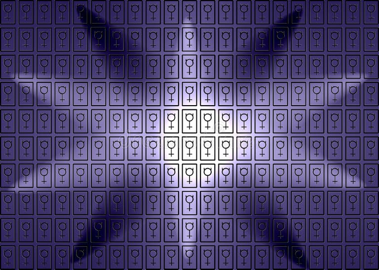 Texture with Symbol of Planet Mercury in Rectangle, Showy Background ...