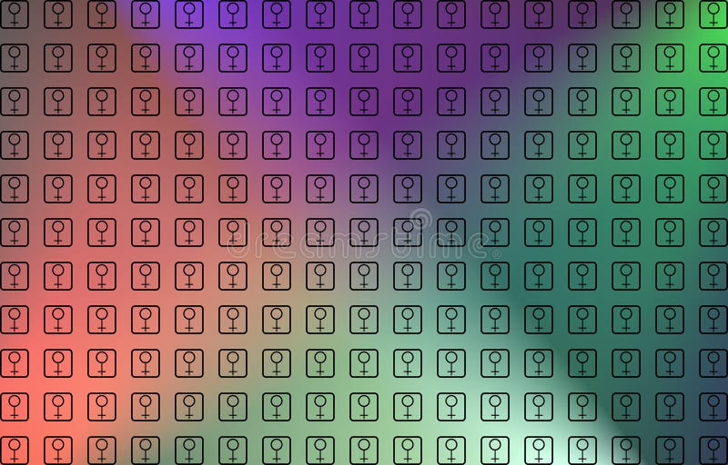 Texture with Symbol of the Planet Venus in Square, Flashy Background ...