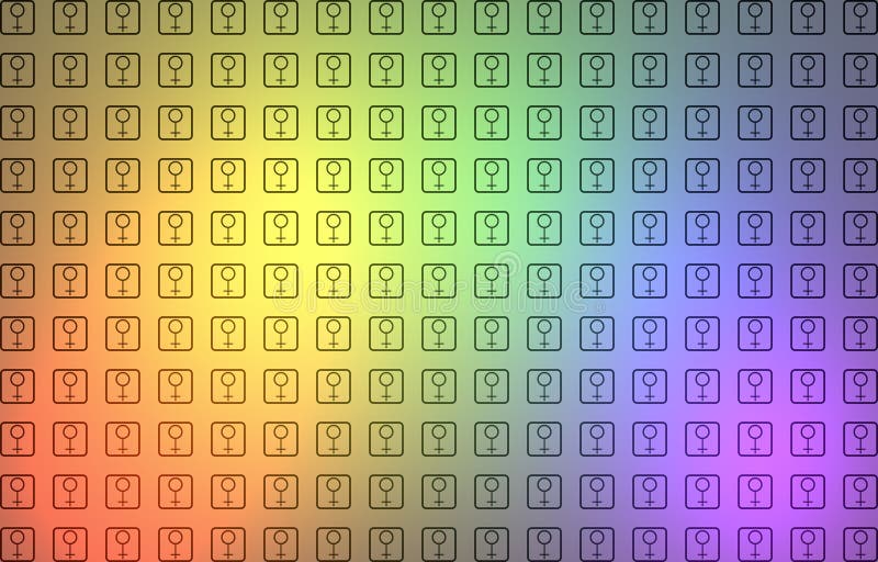 Texture with Symbol of the Planet Venus in Square, Flashy Background ...