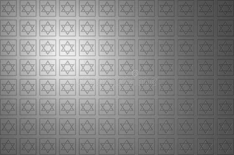 Texture with Star of King David in Square, Artistic, Steel Covering ...