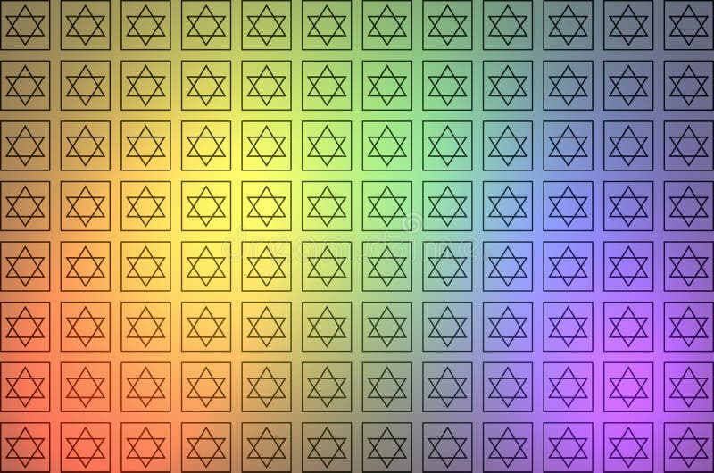 Texture with Star of King David in Square, Artistic, Fantasy Warm ...