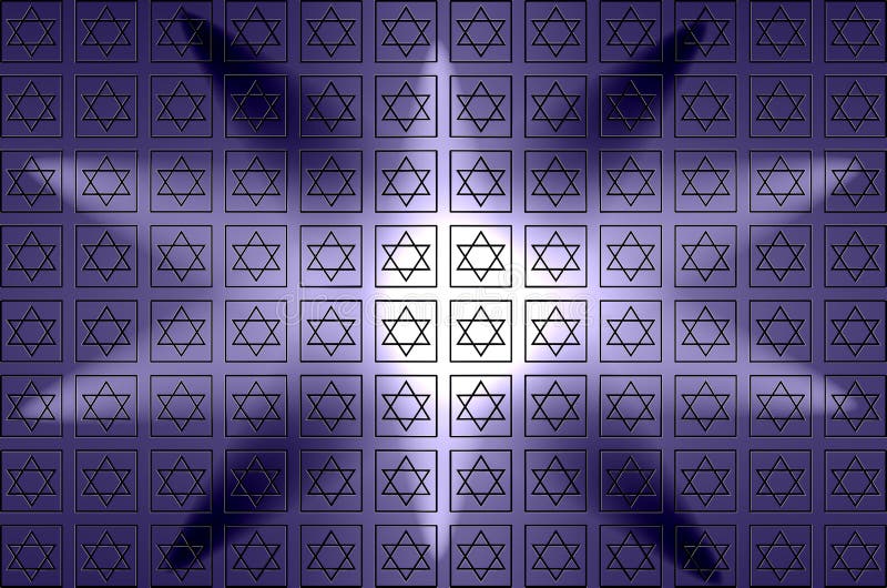 Texture with Star of King David in Square, Artistic, Lights in Fantasy ...