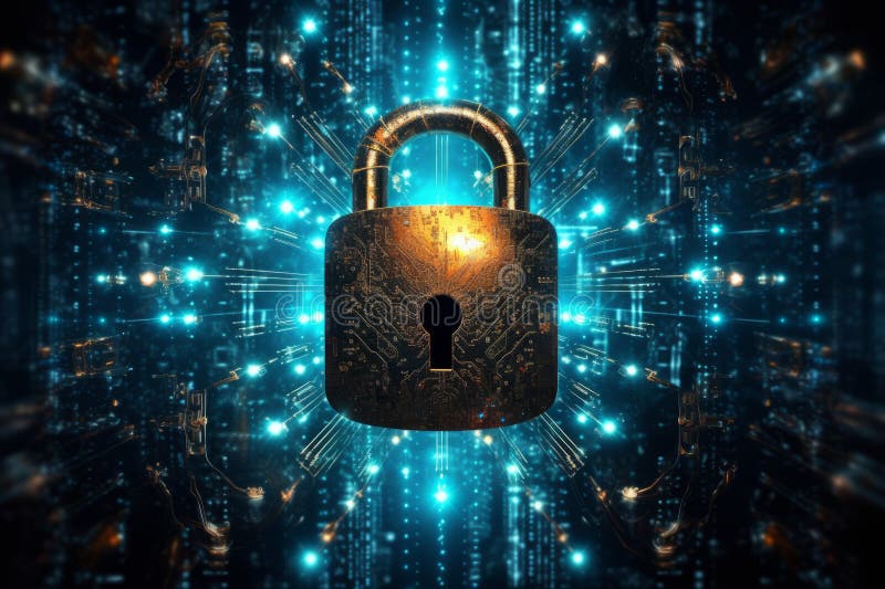 An Image Representing Cybersecurity with Elements Like Digital Locks ... An Image Representing Cybersecurity with Elements Like Digital Locks ...