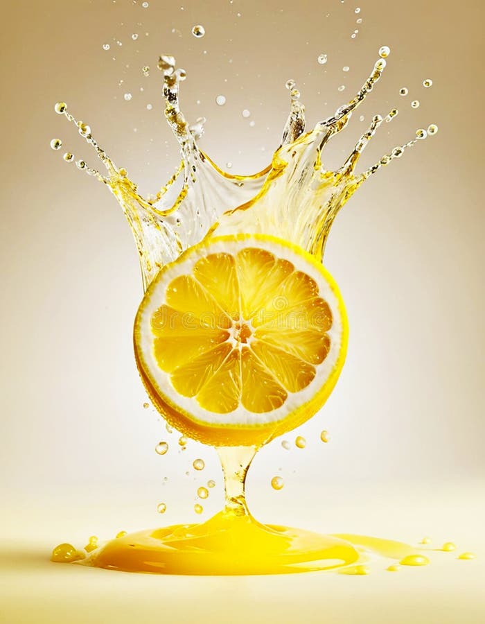 An Image Representing a Dynamic and Striking Nature of Fresh Slice ...