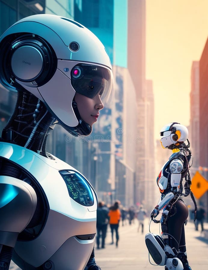 Image Representing the Future of Technology, Showcasing the Integration ...