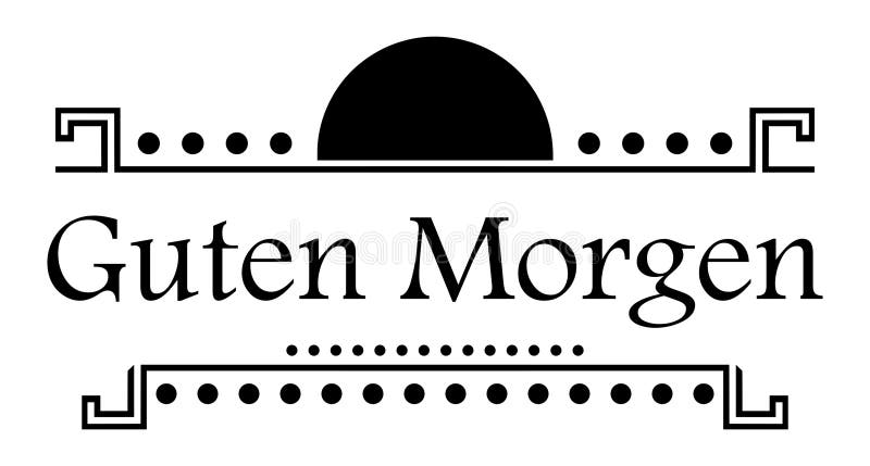 Words Good Morning in Decoration with Sun and Lines, Patterned ...