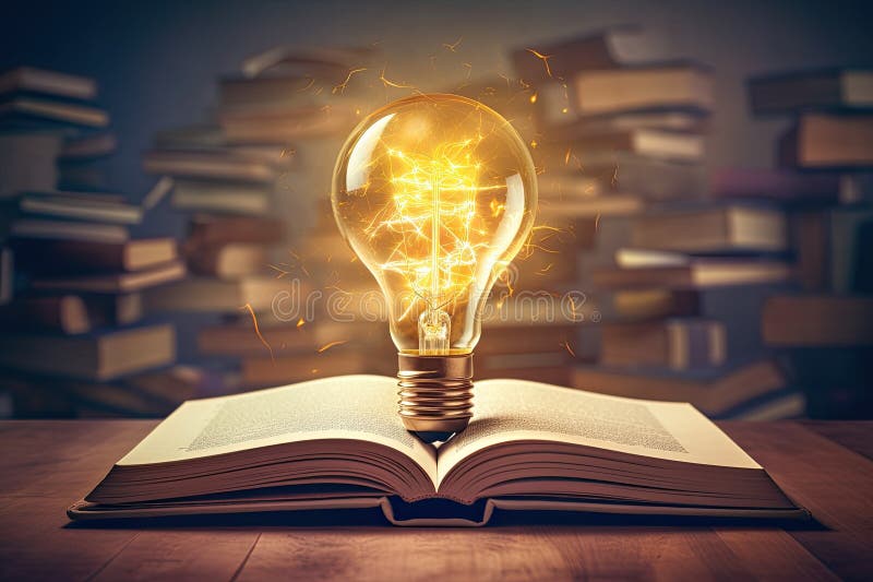 Image Representing Ideas and Knowledge and Intelligence. Generative AI ...