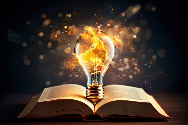 Image Representing Ideas and Knowledge and Intelligence. Generative AI ...