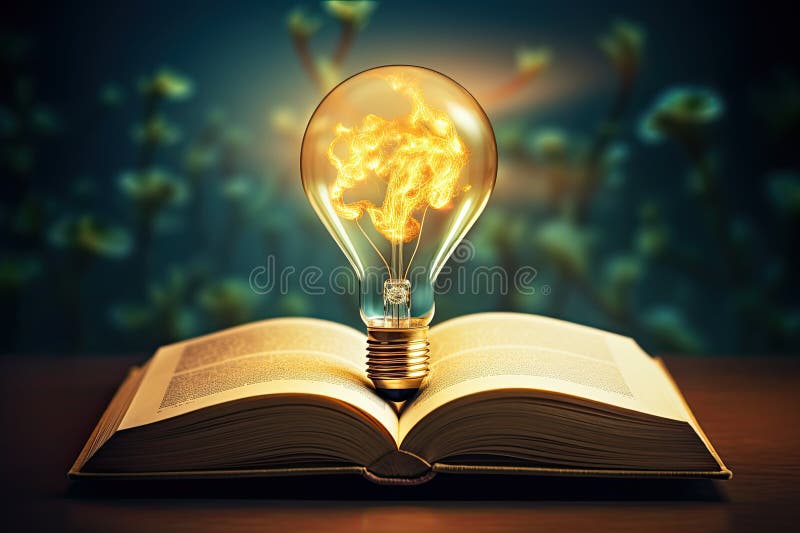 Image Representing Ideas and Knowledge and Intelligence. Generative AI ...