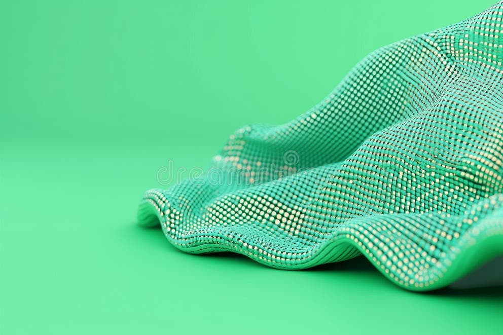 Image Representing Network Technology in the Form of Neon Green Matrix ...