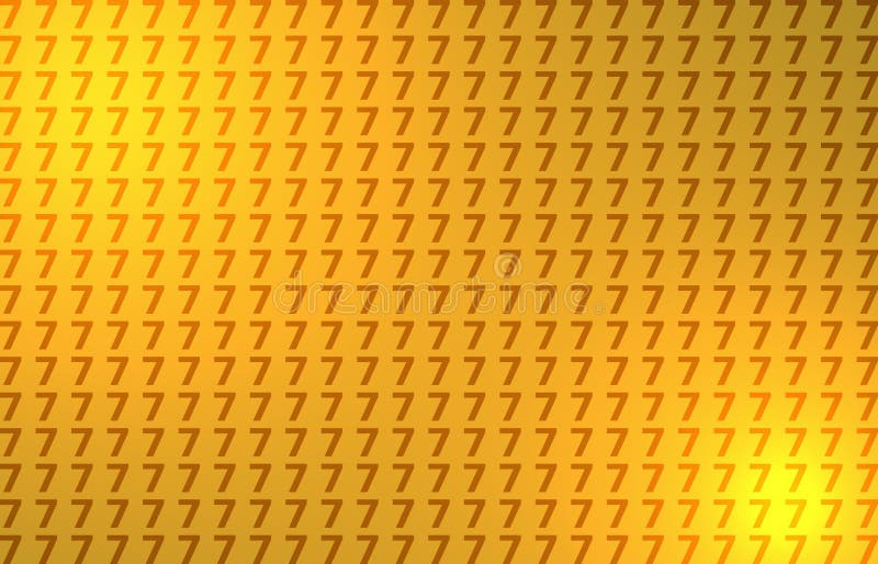 Texture with Number Seven, Background Gaudy, Wallpaper, Metallic Copper ...