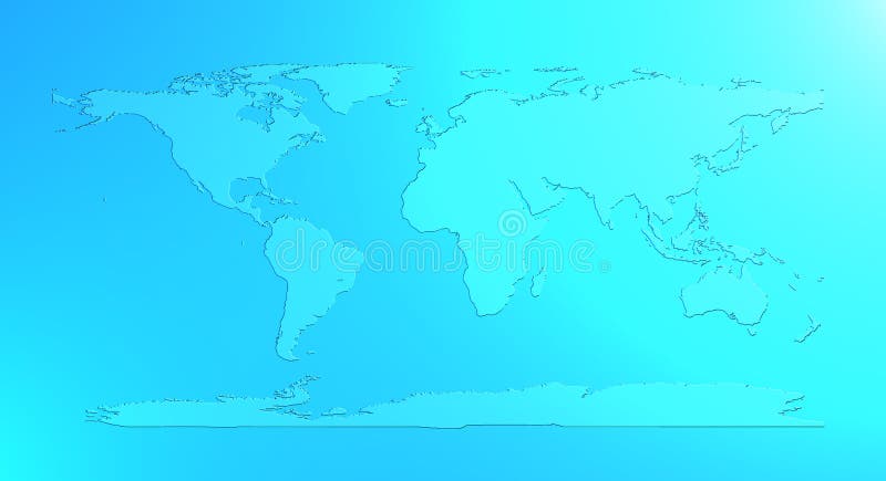 Background with World Map, Whimsical and Creative Wallpaper, Blue Ice ...