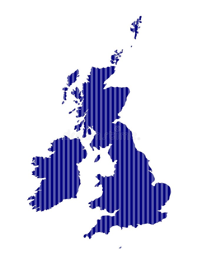 England in Blue Stripes, Lines, Colors, Isolated. Stock Illustration ...