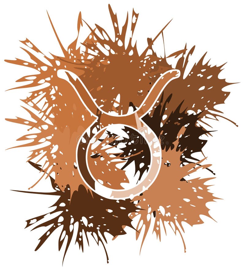 Symbol of Bull Sign Made with Spots Stock Illustration - Illustration ...