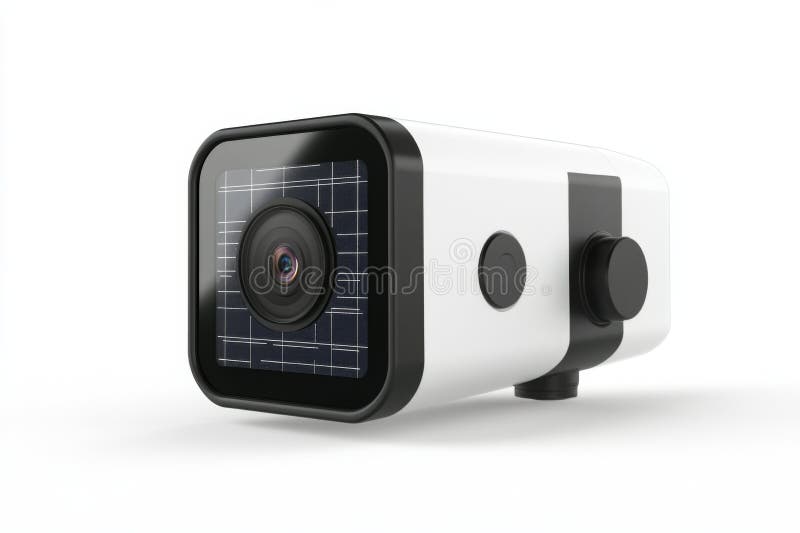 This Image Showcases a Modern Camera Design. Featuring a Sleek Shape ...