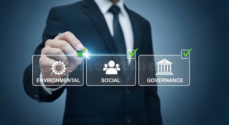 Esg Environmental Social Governance Business Concept for Sustainable ...