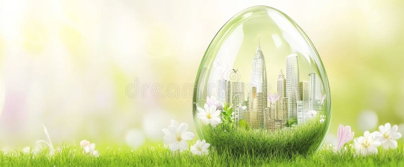 This Image Represents the Fusion of Nature and Urban Innovation through ...