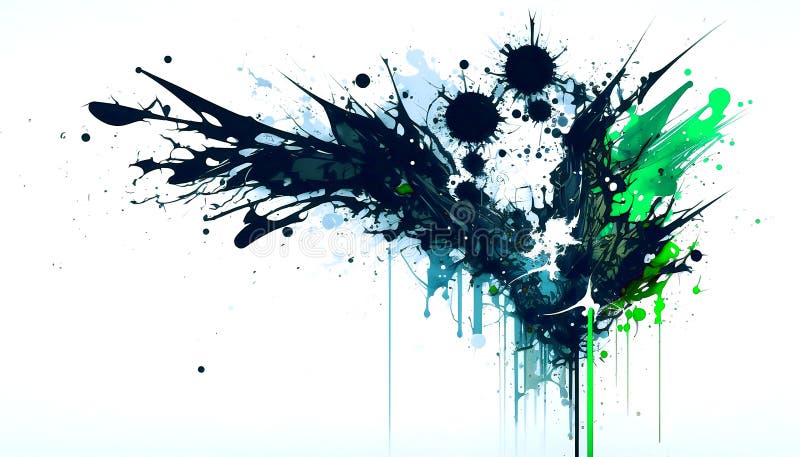 The Image Represents a Series of Splashes of Color that Expand on a ...