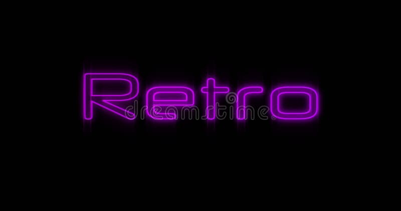 Image of Retro Text Over Black Background Stock Illustration ...