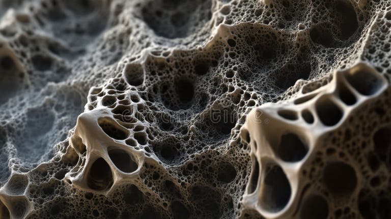 Dense Layer of Microbes Showcasing Intricate Structures Under ...