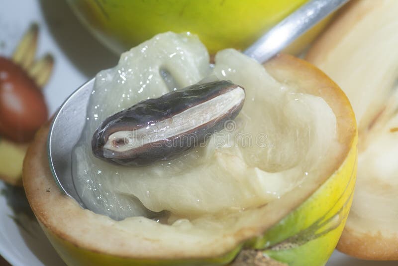 Ripe Yellow Pouteria Caimito Fruit. Stock Image - Image of oval ...