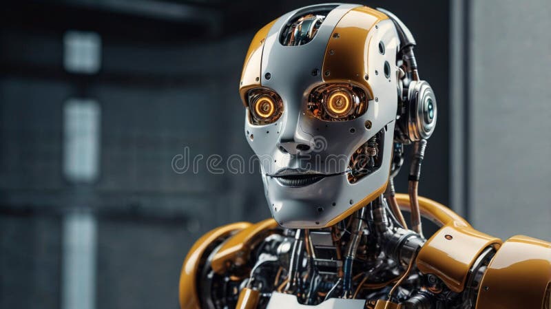 An image of a robot head stock illustration. Illustration of ...