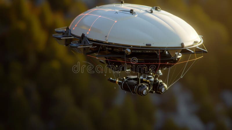 Futuristic Aerial Drone with Advanced Technology Stock Image - Image of ...