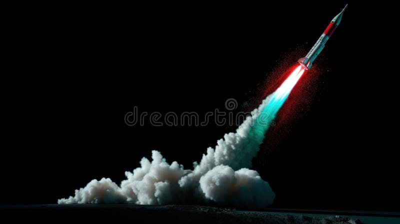 Image of a rocket launch stock photo. Image of booster - 306639338