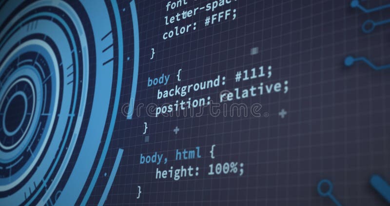 Image of Round Scanner, Data Processing and Microprocessor Connections ...